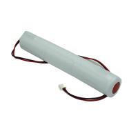 China 2500mAh Emergency Light Ni Cd Battery Pack 3.6V White PVC Color for sale