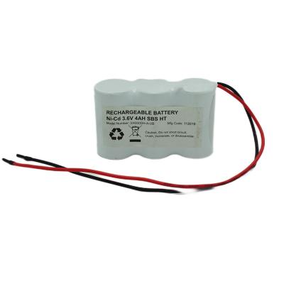China Ni Cd Emergency Exit Light Batteries Side By Side 3.6 Volt 4000mah for sale