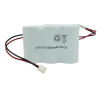 China 1600mah Emergency Exit Light Batteries Rechargeable 3.6V 0.1C Charge for sale
