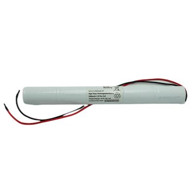 China 6.0 Volt Ni Cd Emergency Exit Light Batteries Stick Type White PVC Color for sale