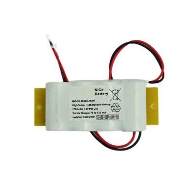 China C Size Emergency Light Ni Cd Battery 2500mAh 4.8V Side By Side for sale