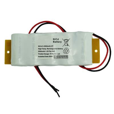 China 2500mah Emergency Exit Light Batteries Rechargeable 6.0V 0.1C Charge for sale