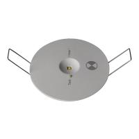 China Non Maintained Emergency LED Downlight White 2W 130mm DGS32A for sale