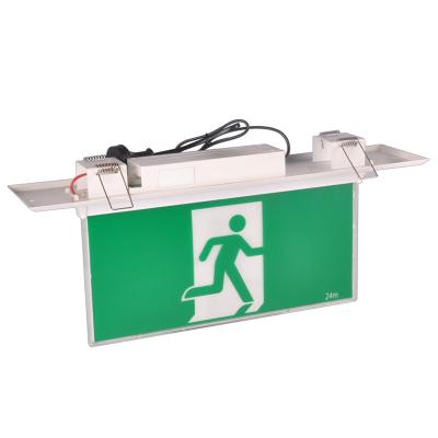 China 6500k Recessed Blade Spitfire Emergency Exit Light White 4watt EGS4RS for sale