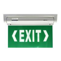 China 300Lm Emergency Exit Sign Light With 2 Adjustable Head Mounting Plate for sale