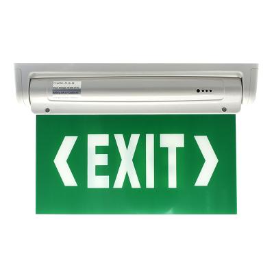 China 300Lm Emergency Exit Sign Light With 2 Adjustable Head Mounting Plate for sale