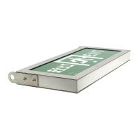 China Stainless Right Non Illuminated Emergency LED Exit Light 3 Watt 6500K for sale