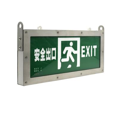 China Stainless Right Non Illuminated Emergency LED Exit Light 3 Watt 6500K for sale