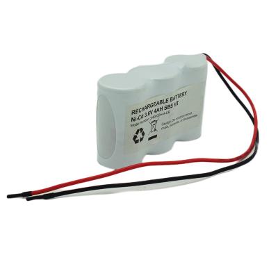 China NiCD Emergency Exit Light Batteries D4000mAh 3.6 V Safe Side By Side for sale