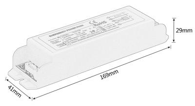 China LiFePO4 Emergency Power Pack Inverter Maintained Type Emergency Full Power 11-20W GS-Q1125 for sale