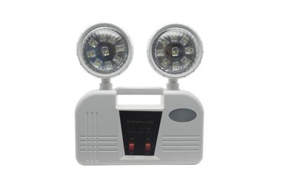China 3h Duration 6W Twin Head Emergency Light AC 85-265V ABS for sale