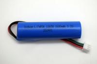 China LiFePO4 18650 Emergency Light Lithium Battery 1600mAh 3.2V Stick Type With NTC Connector JST-XH-3P UL1007 for sale
