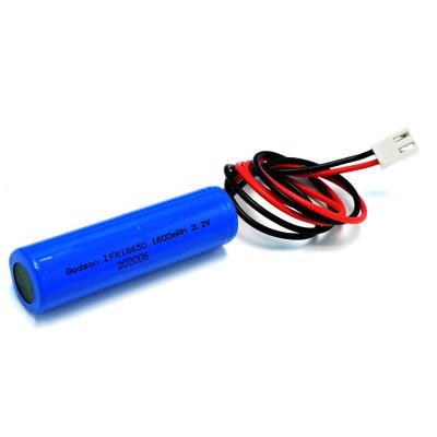 China Emergency Lighting 1600mAh 3.2 Volt 18650 LiFePO4 Stick Type Batteries for sale