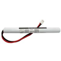 China Emergency Lighting Stick Type Ni-Cd Battery AA600mAh 3.6V Wire Lead Connector for sale