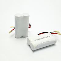 China Emergency Lighting Battery OEM 2.4V Ni-Mh AA1500mAh Long Battery Life Rechargeable Side By Side Battery Pack for sale