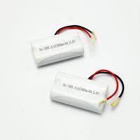 China Emergency Lighting Battery OEM 2.4V Ni-Mh AA1500mAh Long Battery Life Rechargeable Side By Side Battery Pack for sale