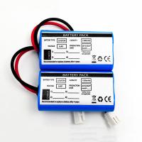 China 9.6Wh Side By Side Type IFR 18650*2 Cells 1.5Ah 6.4V LiFePO4 Batteries Emergency Lighting Battery for sale
