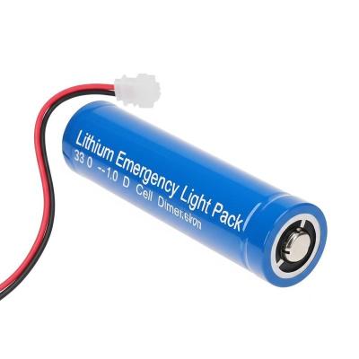 China Customizable and Durable Lithium Emergency Light Battery Pack with 33 0 -1.0 D Cell Dimension for sale