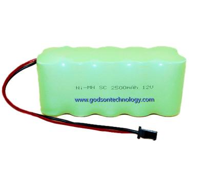 China Rechargeable Emergency Exit Light Batteries NiMH Battery 12V SC 2500mAh for sale