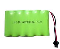 China 4 Year 7.2 V NiMh Battery AA 2400mAh For Emergency Lighting for sale