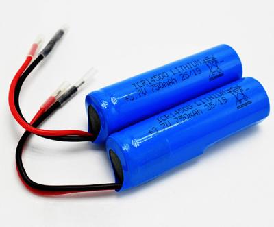 China 750mAh Emergency Light Lithium Battery Odorless 3.7 Voltage ICR14500 for sale
