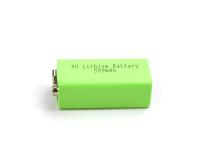 China Lithium Iron Emergency Light Lithium Battery 500mAh 9V With USB for sale