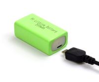 China Lithium Iron Emergency Light Lithium Battery 500mAh 9V With USB for sale