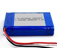China Lithium Polymer Battery 144765 2000mAh 7.4V For Emergency Lighting for sale
