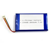 China OEM Li-ion Battery 124985 2800mAh 7.4 V Lithium Polymer Light weight for sale