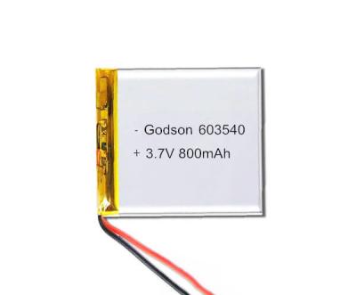 China Lithium Polymer Battery 603540 800mAh 3.7V  - Good Performance At High Temperature for sale