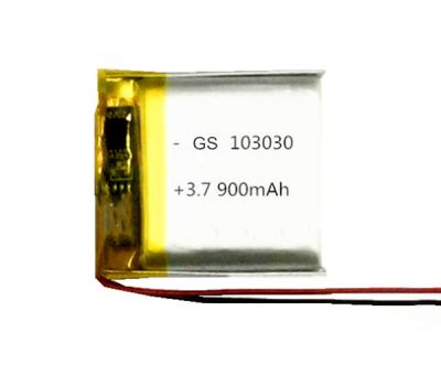 China 900mAh 3.7 V Batteries Lithium Ion Polymer 103030 17g For CCTV for sale
