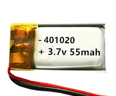 China 55 MAh Lithium Ion Battery Emergency Light Rechargeable OEM 3.7 V Cell for sale