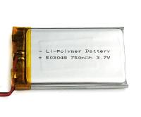 China Lithium Polymer 750mAh Battery 3.7V Lipo Batteries With Stable Performance for sale