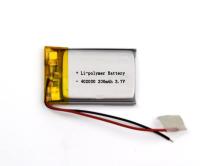 China 200mAh Lithium Ion Battery Emergency Light 402030 3.7 Volt 10g for sale
