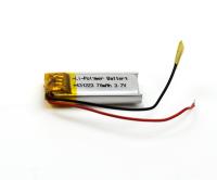 China 3.7V 70mAh Lipo Battery Rechargeable Lithium Polymer Cell 431223 for sale