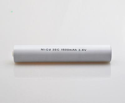 China 55 Degree SC1500mAh Nicd Battery Pack 3.6 V For Emergency Lighting for sale