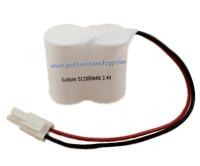 China Nickel Cadmium Battery Pack SC2000mAh 2.4V 500 Times Cycle Life for sale