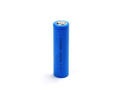 China Lithium Ion 1200mAh 3.7 V Battery ICR18650 Rechargeable Cell for sale