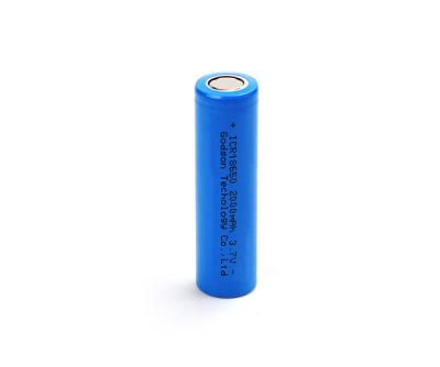 China Rechargeable ICR18650 3.7 V 2000mAh Lithium Battery Odorless for sale