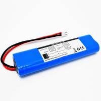 China Emergency Lighting Battery LiFePO4 3000mah Battery 6.4V Blue PVC for sale