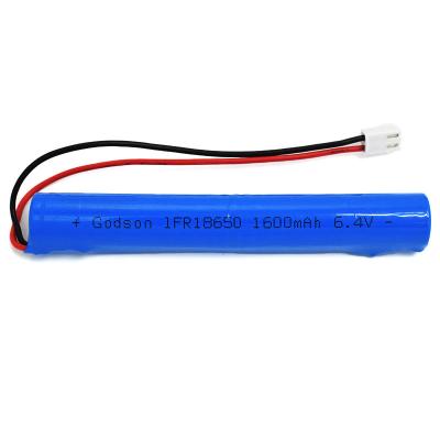 China Rechargeable Exit Sign Battery Replacement 6.4V 1600mAh LiFePO4 for sale