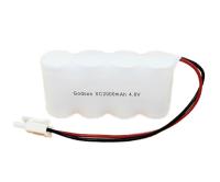 China Side By Side Emergency Exit Light Batteries Pack 4.8 V SC2000mAh NiCd 36g for sale