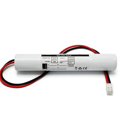 China 3.6 V C2500mAh NiCd Emergency Exit Light Batteries 71g Stick Pack Battery for sale