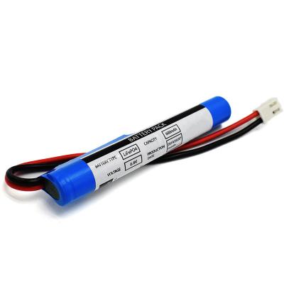 China LiFePO4 Stick Type 6.4 V Battery 600mAh JST VH 2P Connector for sale