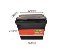 China OEM Lithium Battery 12v 50Ah Solar Battery Pack With Deep Cycle for sale