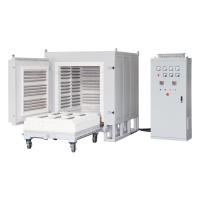 China Manual Sliding Bottom Bogie Hearth Furnace With PID Temp Control for sale