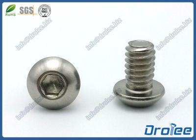 China ISO 7380 M4 x 6 mm Stainless 316 Button Head Socket Cap Screw for sale