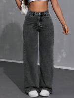 China Light gray slouchy jeans for women for sale