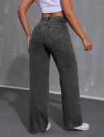 China Light gray slouchy jeans for women for sale