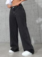 China Black gray comfortable breathable denim pants for women for sale